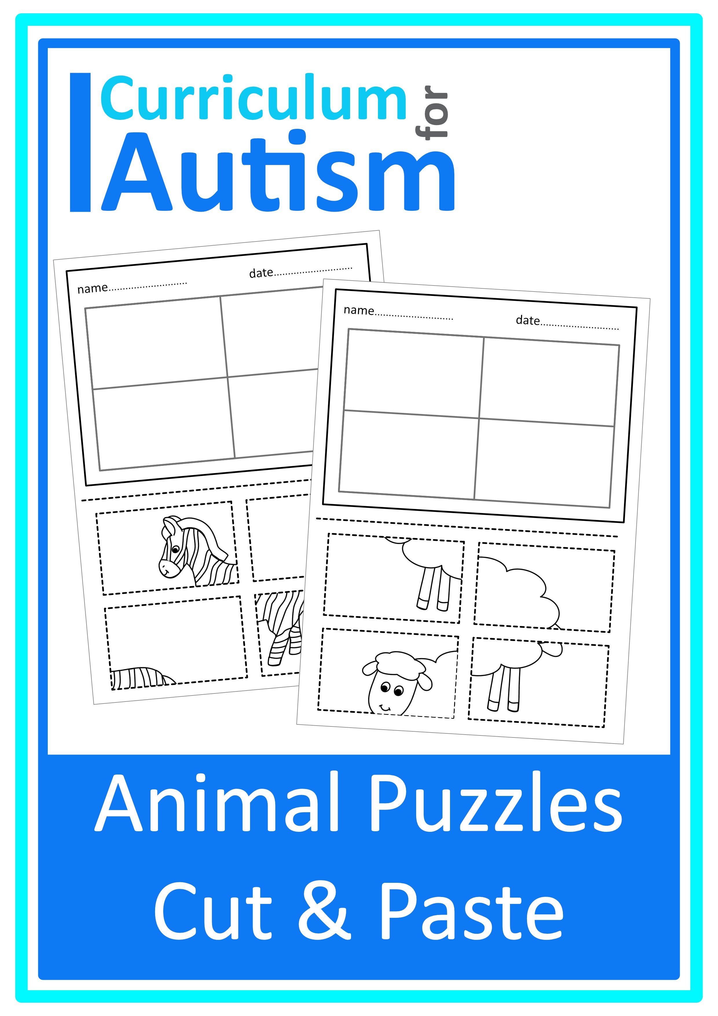 Autism & Special Education Fine Motor Pencil & Scissor Skills printable ...