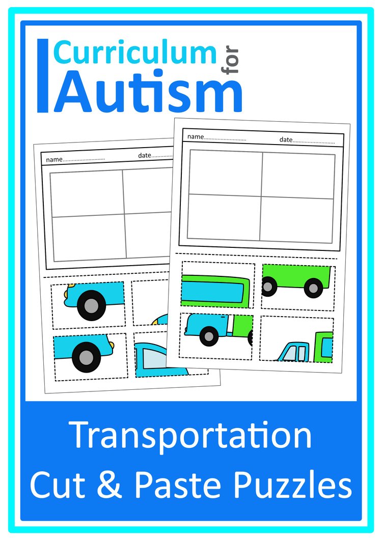 Autism Fine Motor Scissor Skills Shapes Worksheets Special Education ...