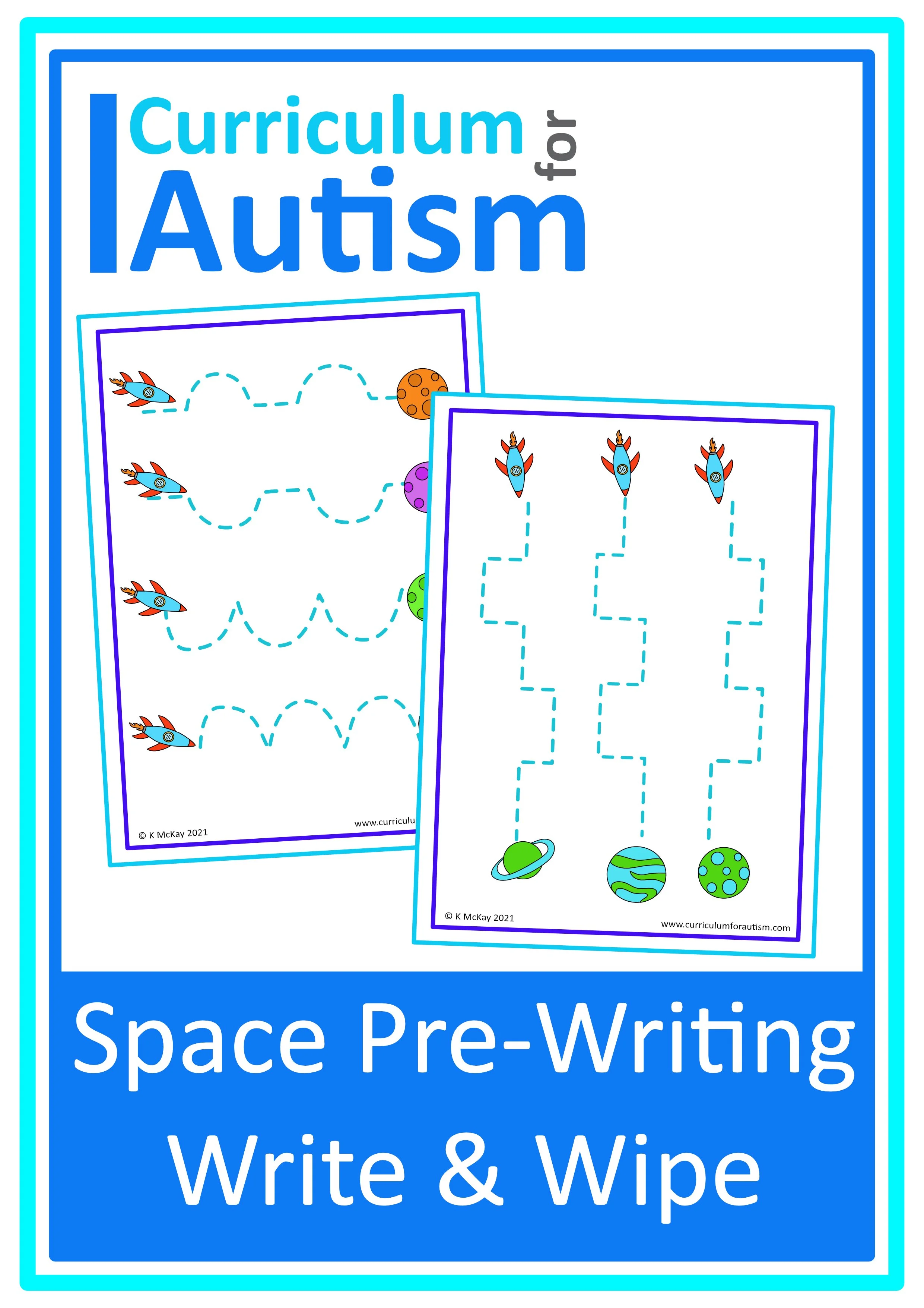Pre Writing Worksheets Autism Special Education Classroom Homeschool ...