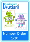 Number Words to 20 Clip Cards Autism Special Education Self Contained ...