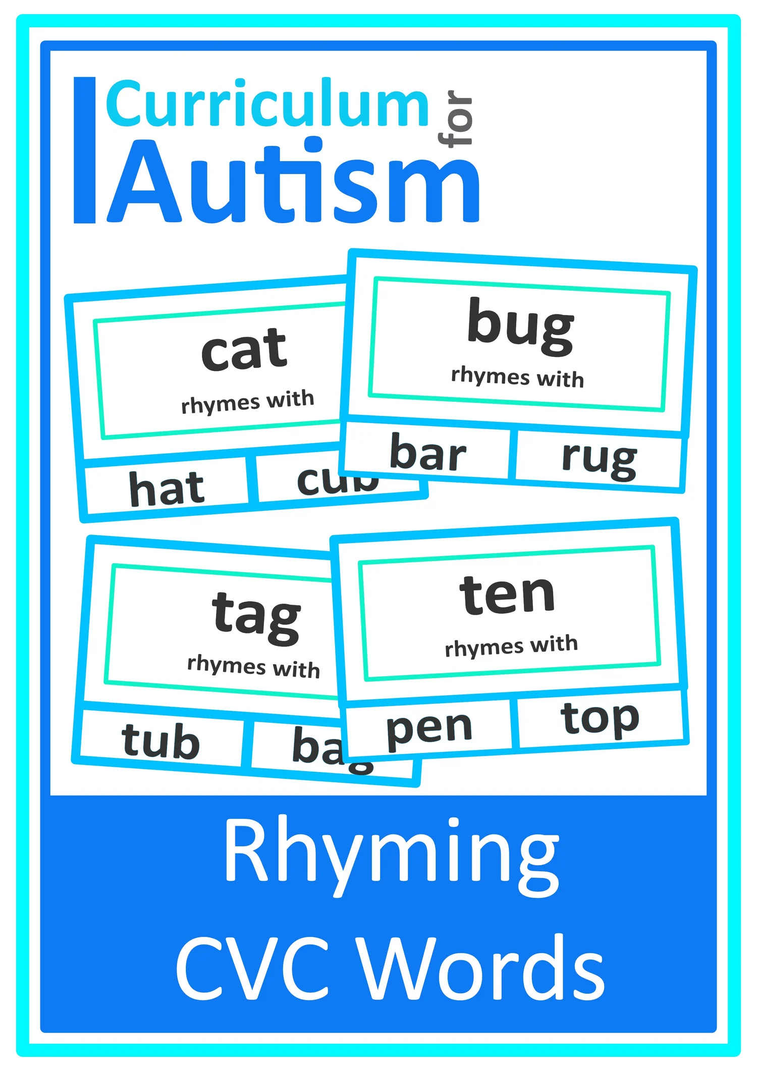 Dipthongs Phonics Words Cards Autism Special Education Resource ...