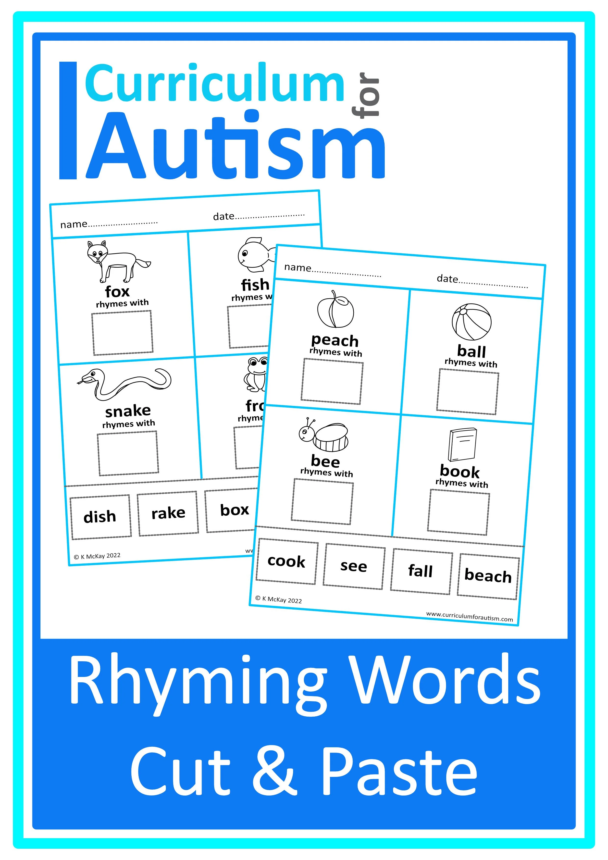 Phonics Finding Digraphs Worksheets Autism Special Education Resource ...