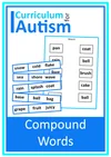 Nouns Vocabulary Picture Match Clip Cards Autism Special Education ...