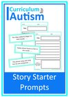 Writing Simple Paragraphs with Prompts large Print Worksheets Autism ...