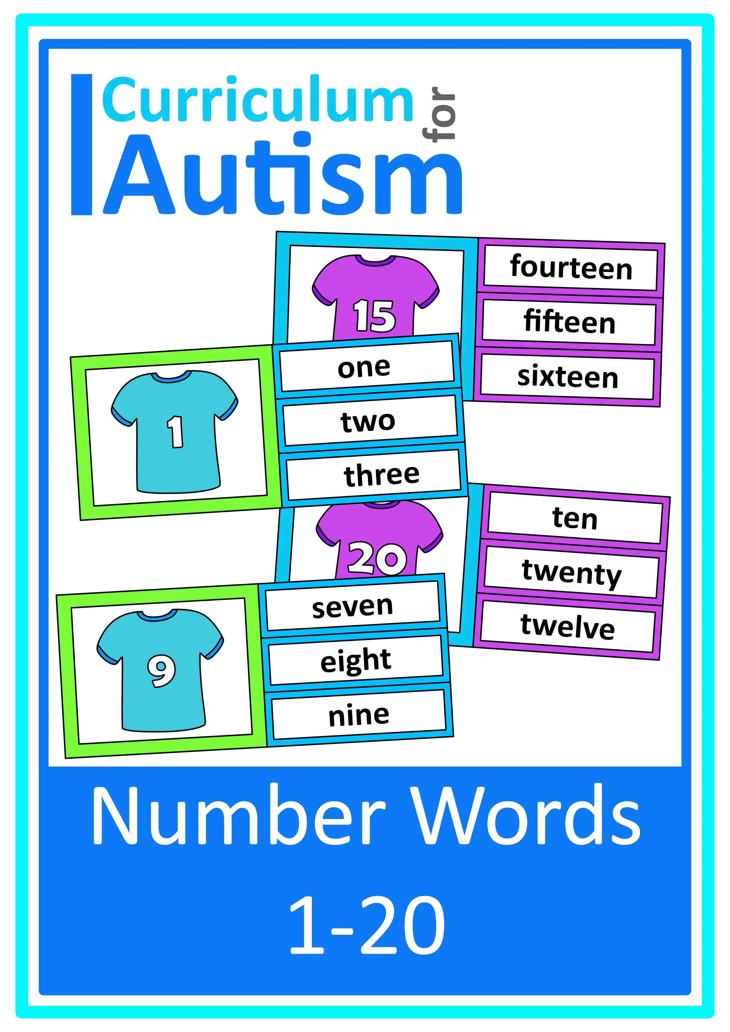 Number Order Sequencing 1-20 Robots Mats Autism Special Education Self ...