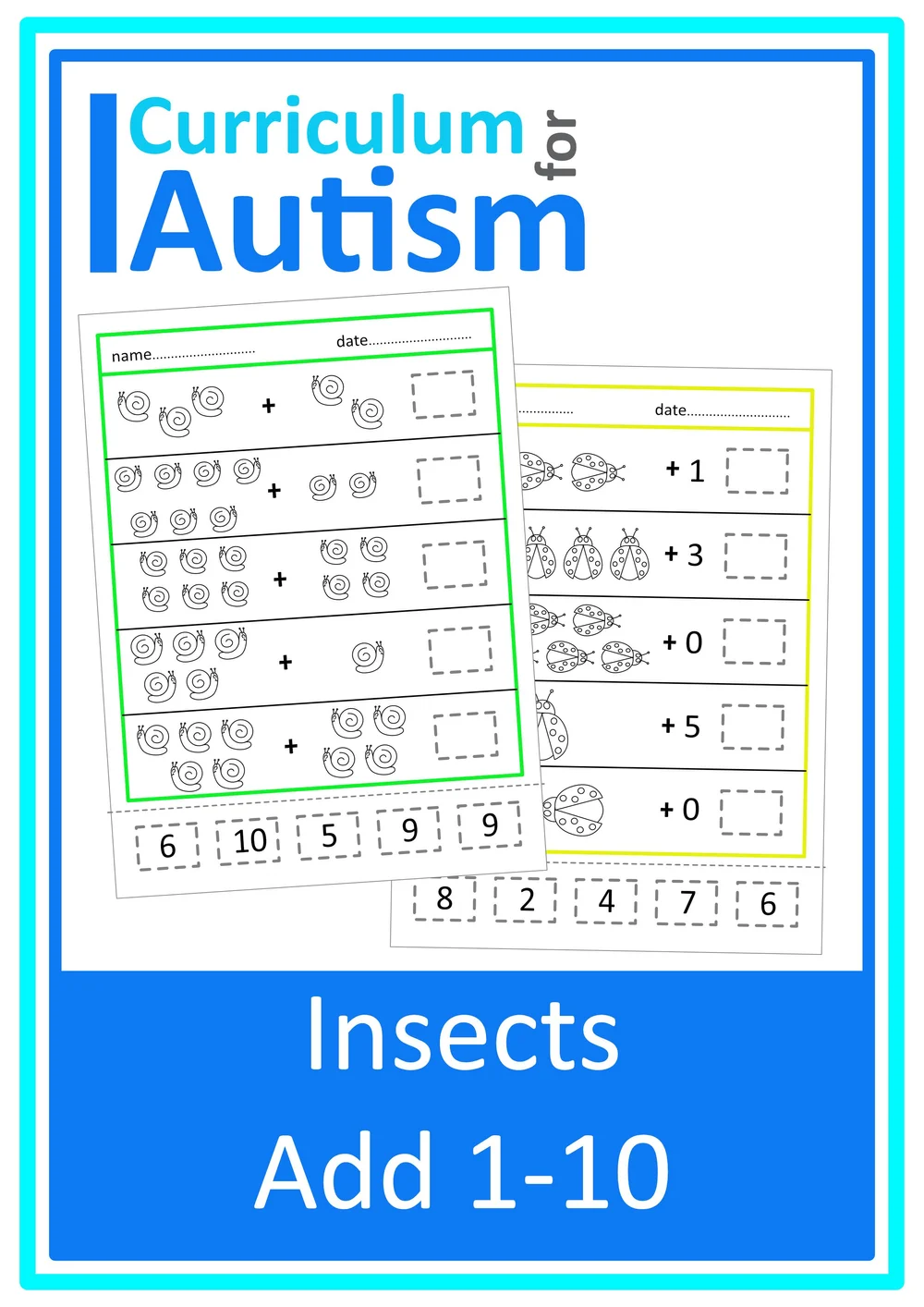 Adding Doubles wiithin 20 Autism Special Education Resource Room ...
