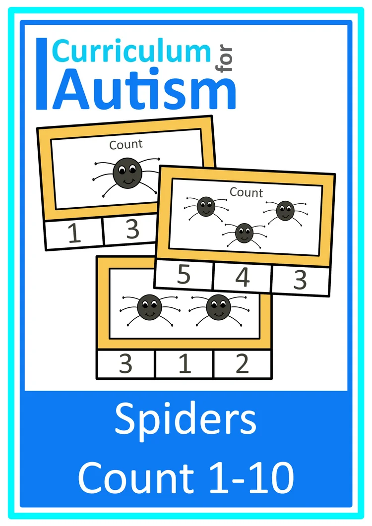Count to 10 Worksheets 1-to-1 Correspondence Autism Special Education ...