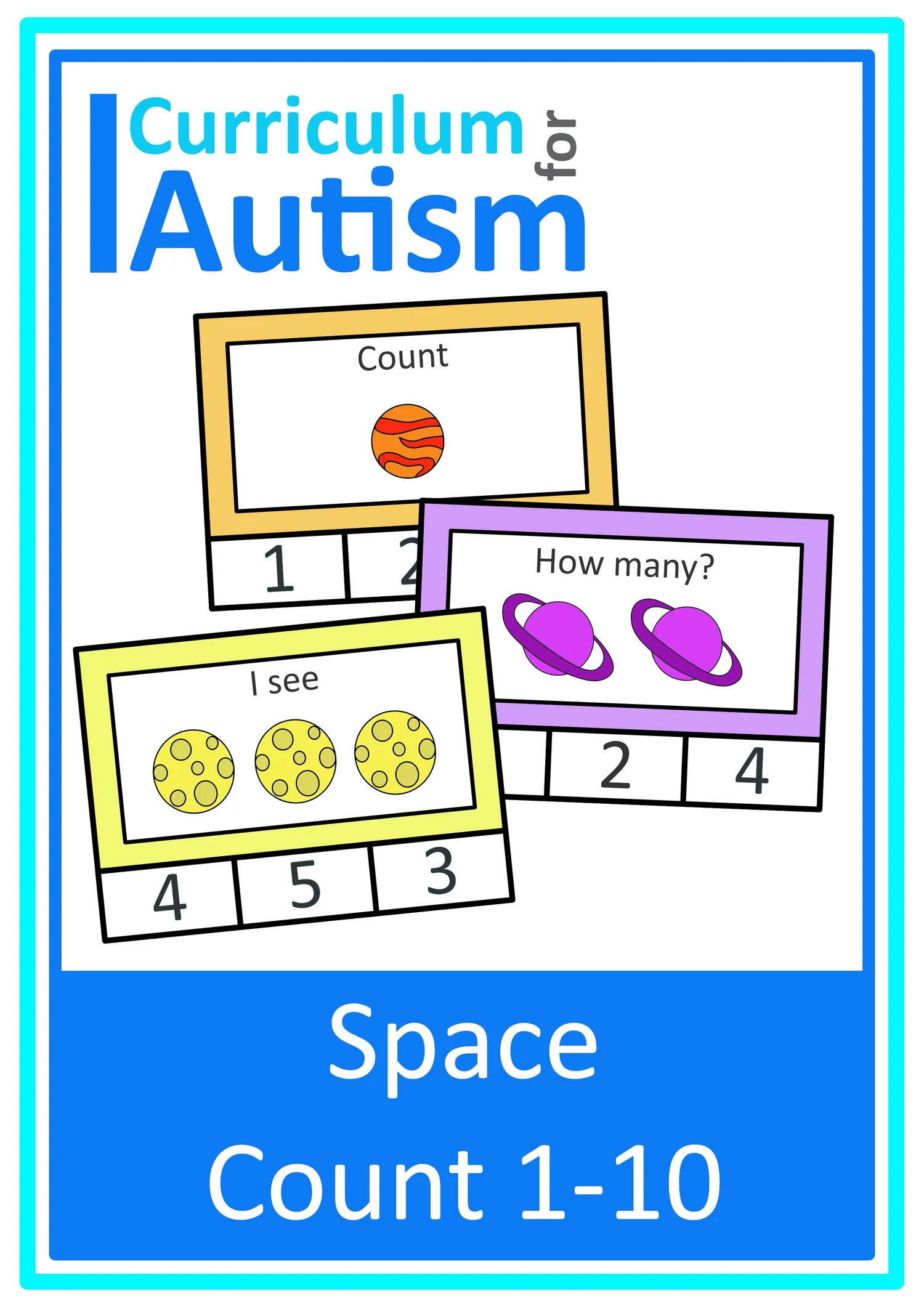 Autism & Special Education Math Worksheets, Cards & Activities for ...