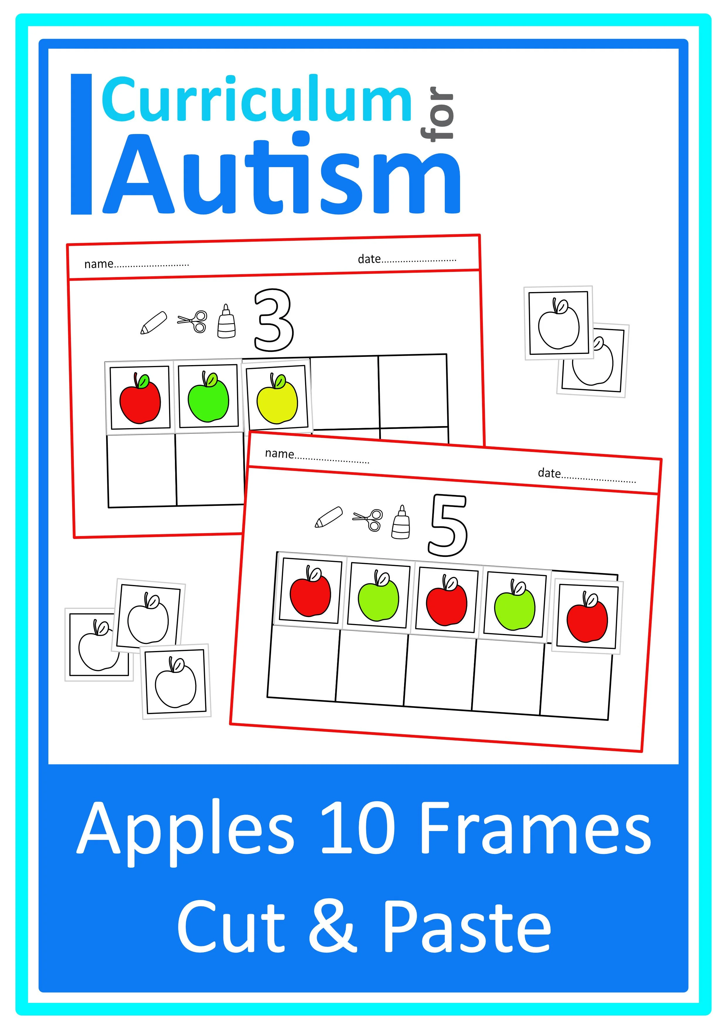Printable Math Activities for students with autism & special education ...