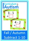 Number Line Subtract within 20 Worksheets Autism Special Education ...