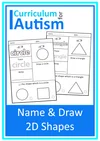 Attributes of 2D Shapes Mats Autism Special Education Self Contained ...