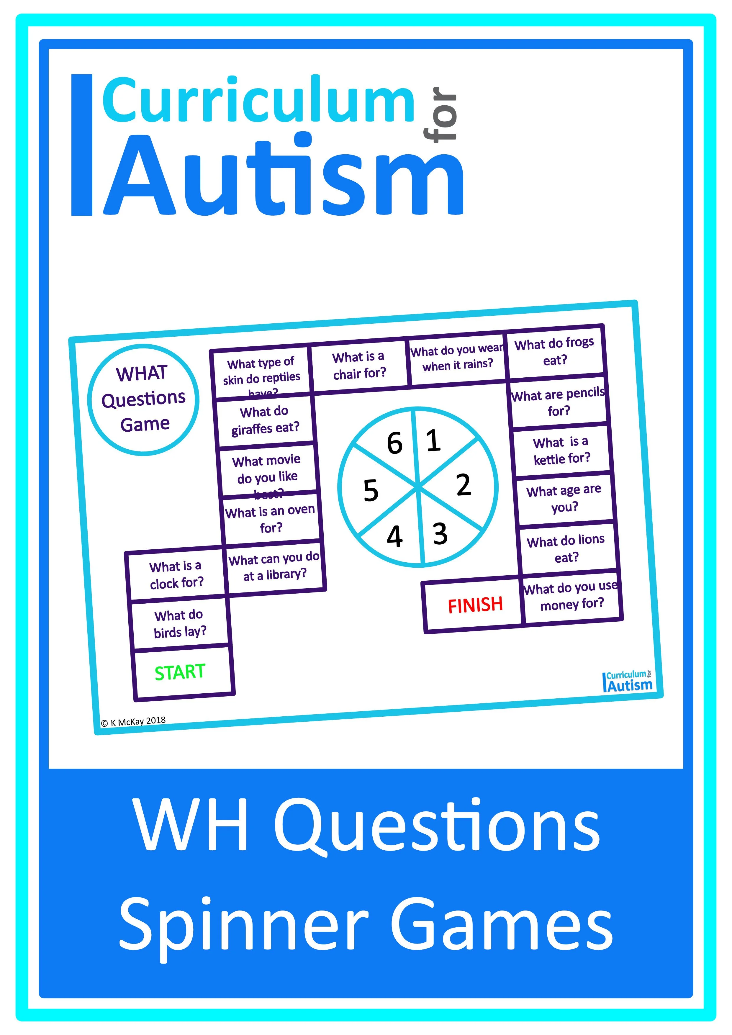 WH Questions Task Cards Autism Special Education Speech Therapy ABA ...