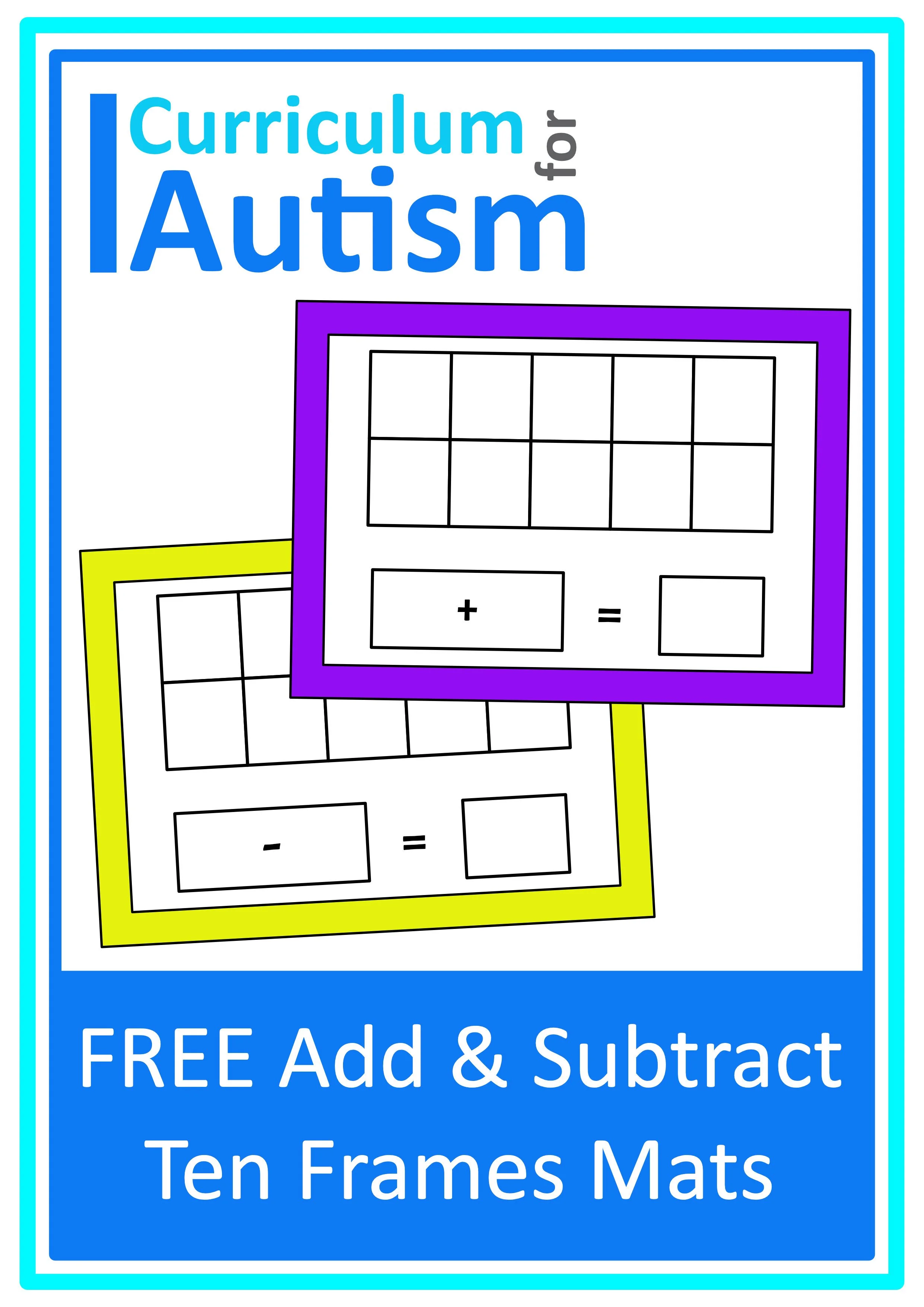 Subtraction 1-10 Animal Clip Cards Autism Special Education Resource ...