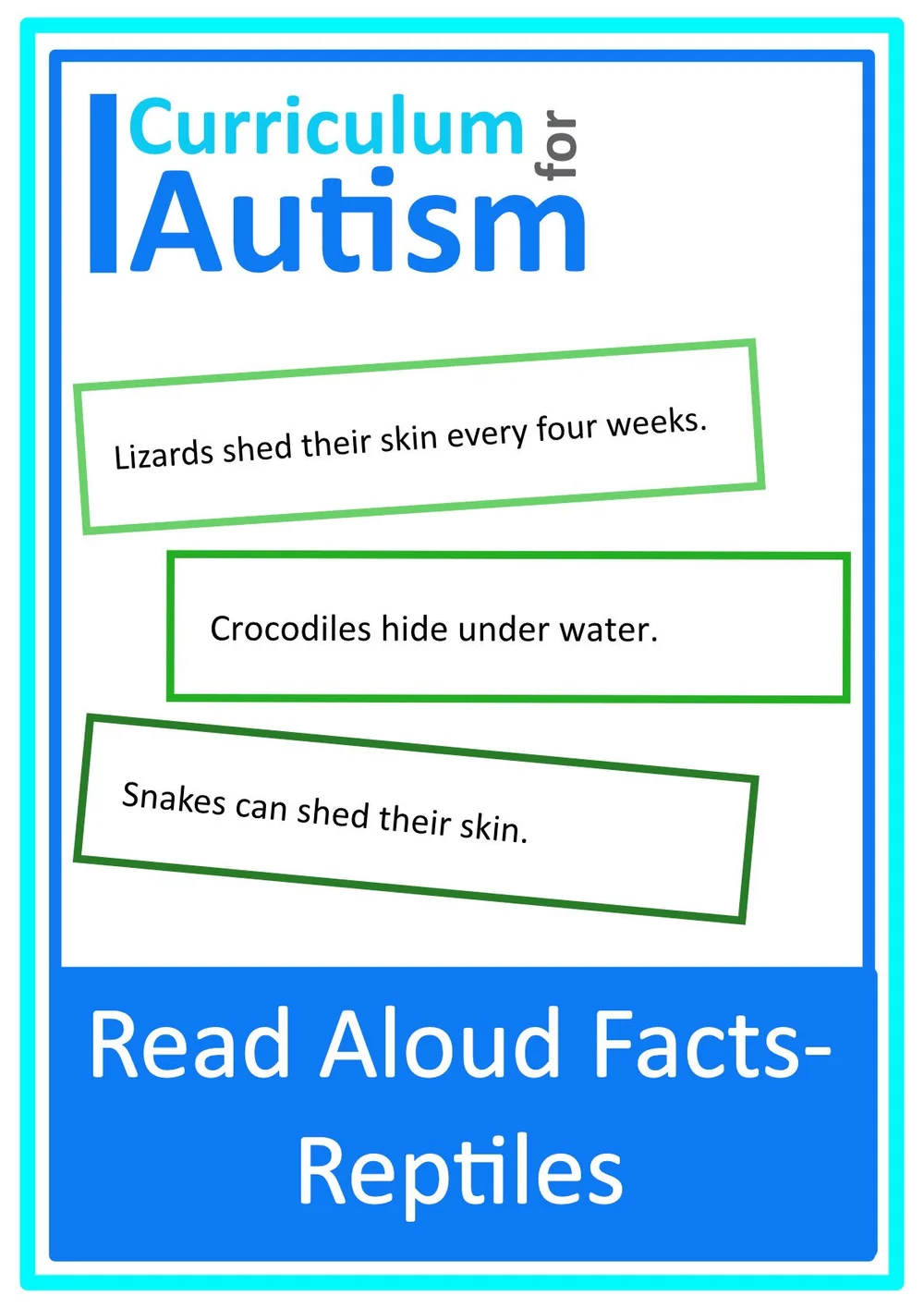 Reading Comprehension Complete the Sentences Cards Autism Special ...