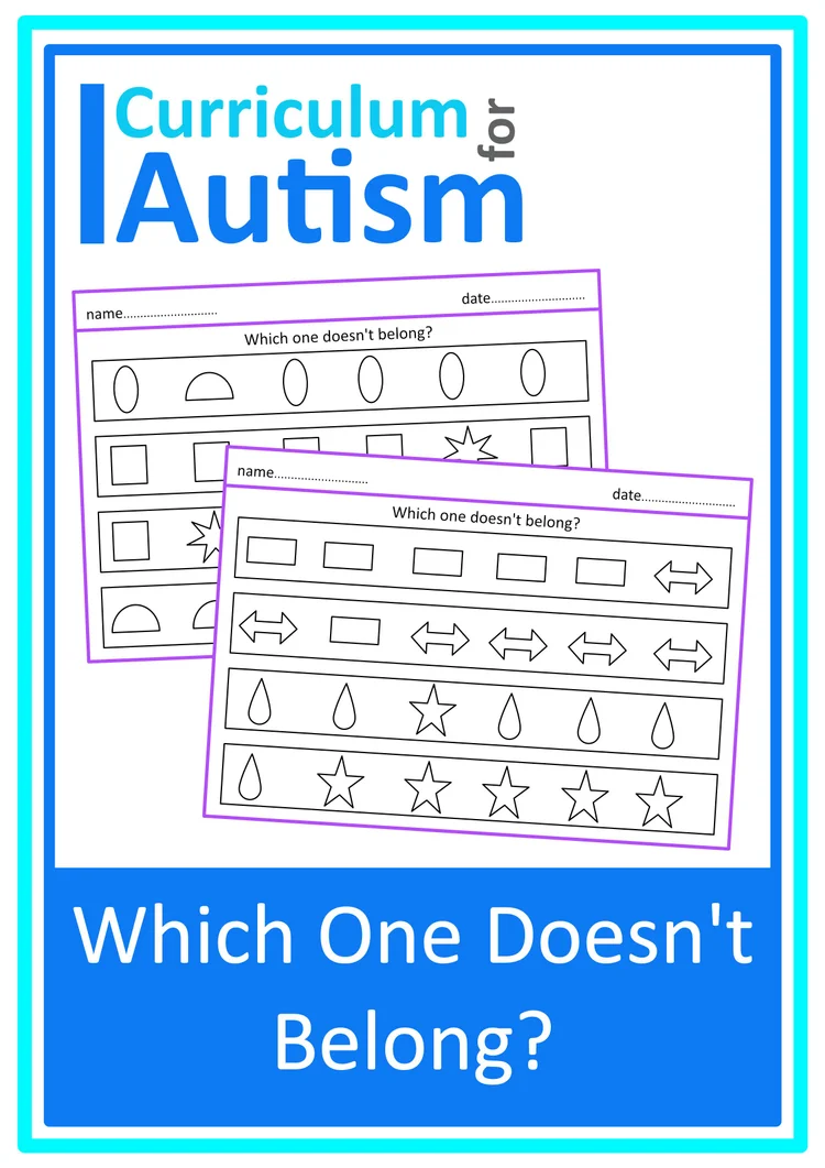 Autism Negation What Doesn't Belong Sports Theme Picture Cards Speech ...