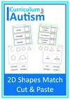 2D Shapes Sorting Mats Autism Special Education Self Contained ...