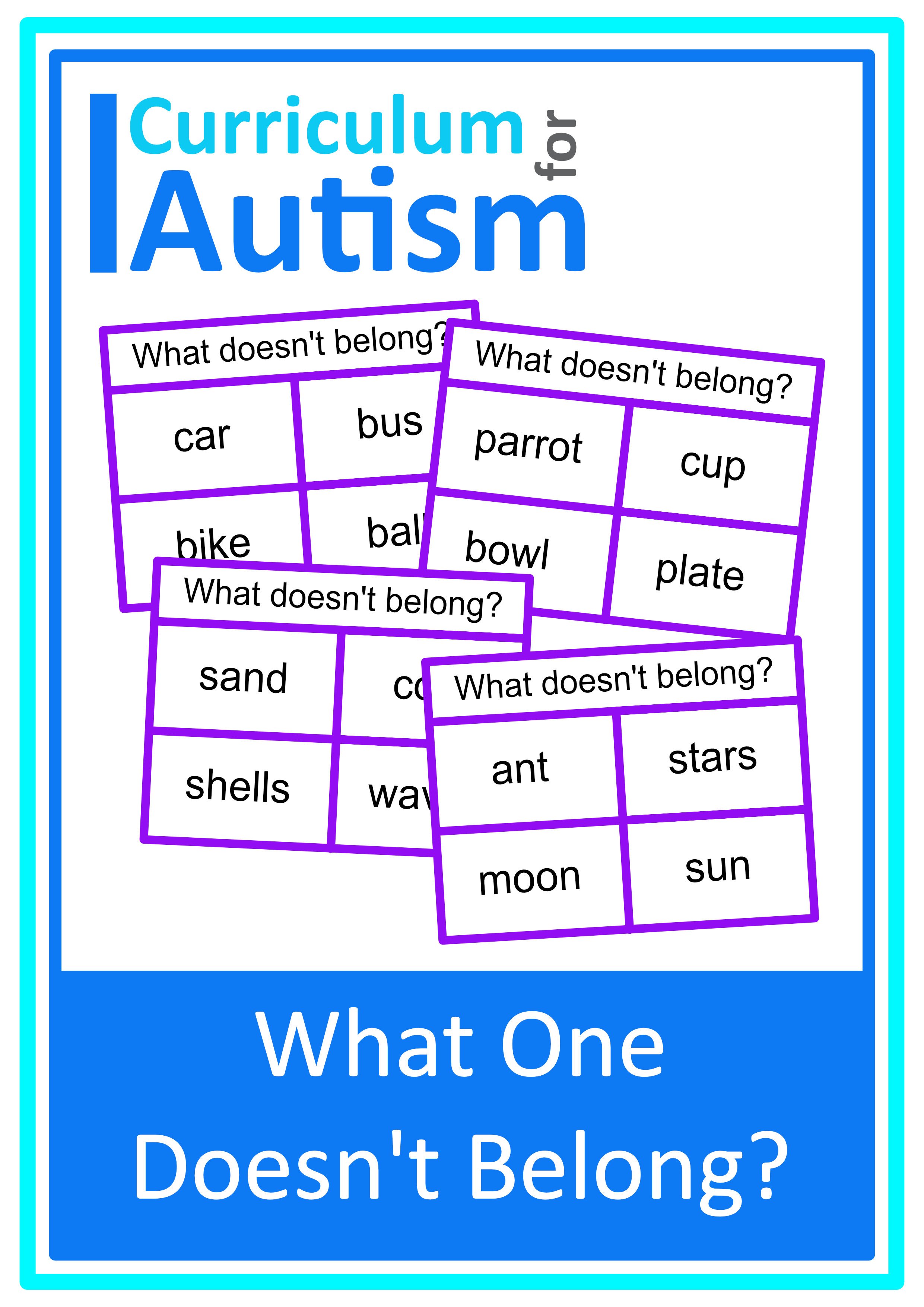 Object Function 'What's It For?' Picture Clip Cards Autism Special ...