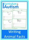 Writing Simple Paragraphs with Prompts large Print Worksheets Autism ...