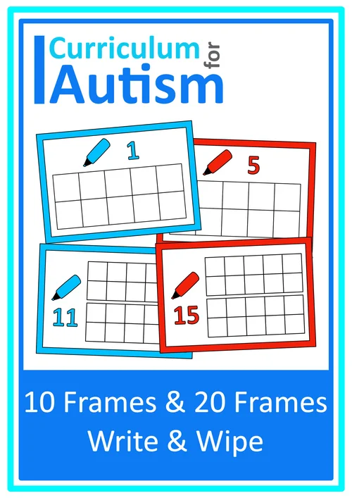 Count to 20 Mats 1-to-1 Correspondence Picture Counting Autism Special ...