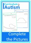 Autism Fine Motor Skills Directed Drawing Clothes Theme Worksheets for ...