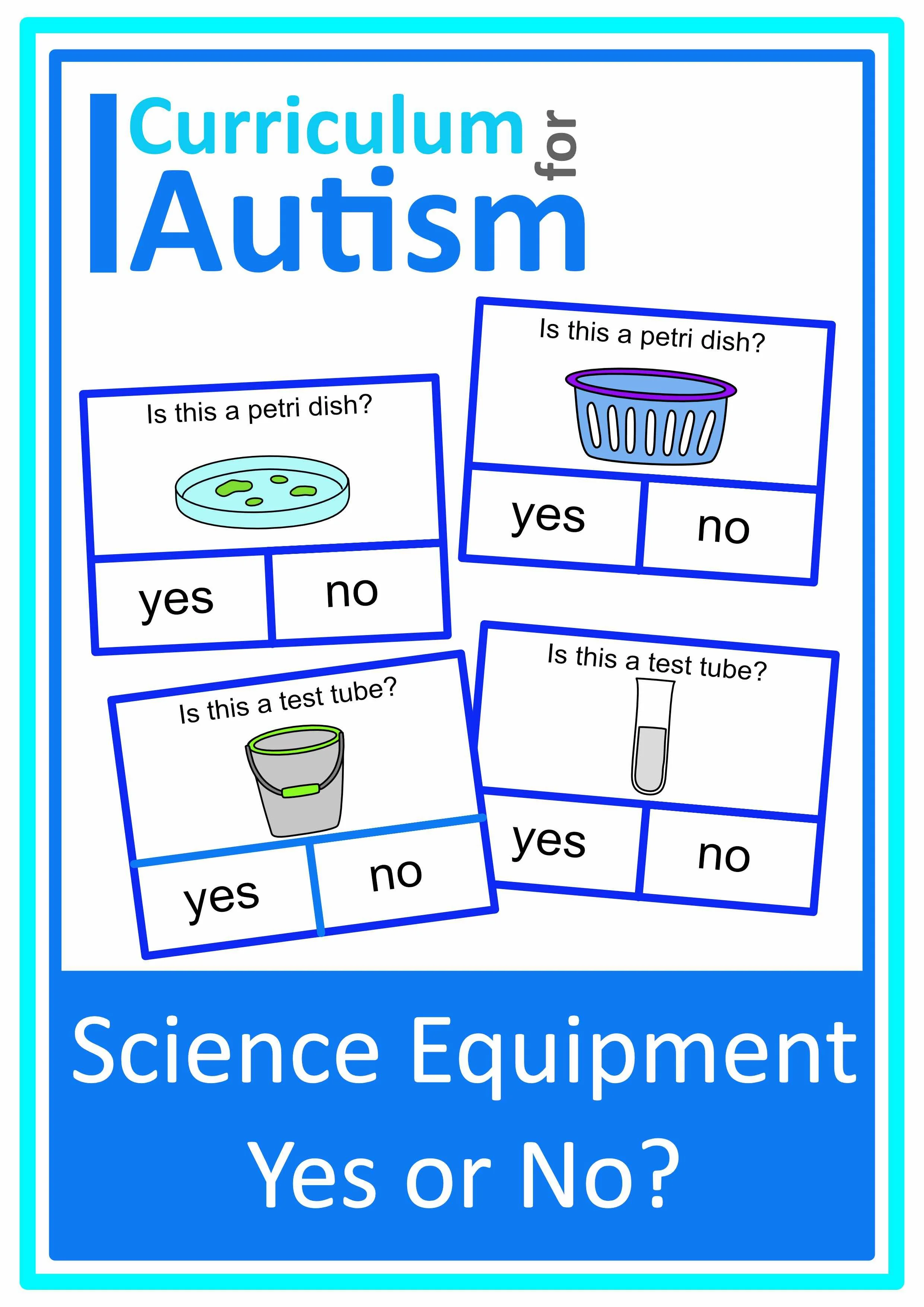 Autism Science Lessons Lab Equipment Names Worksheets Autism Special ...