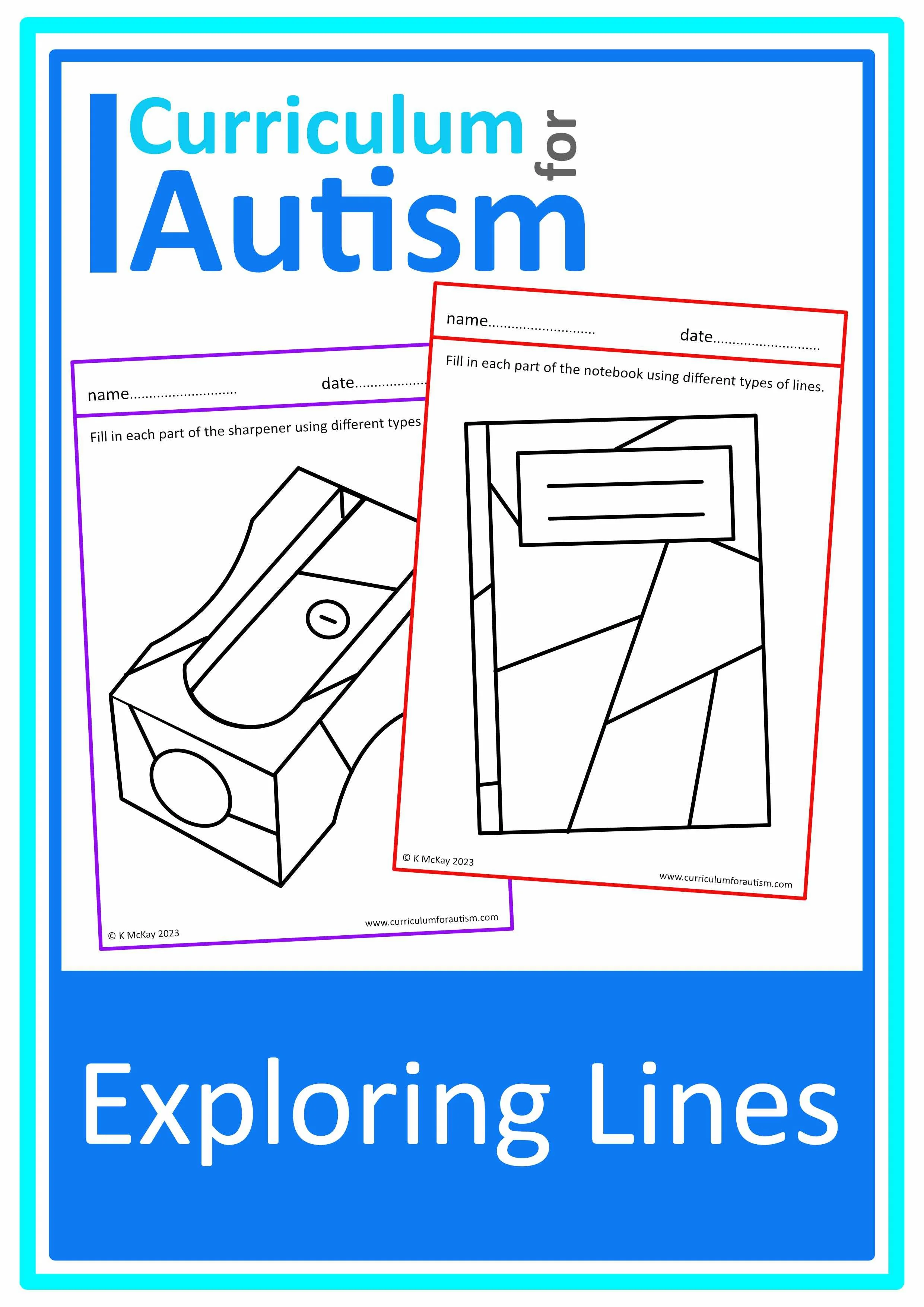 Autism Special Education Art Lesson printable activities & crafts for ...