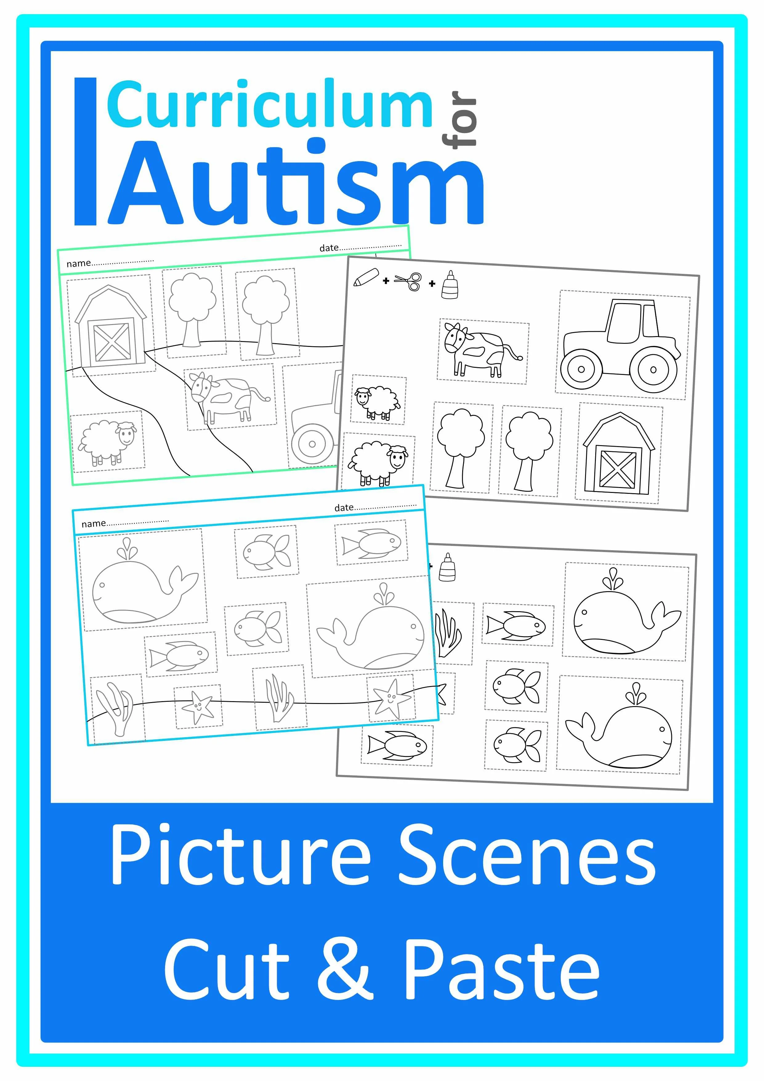 Frog Cut & Paste Simple Craft Activity Autism Special Education Self ...