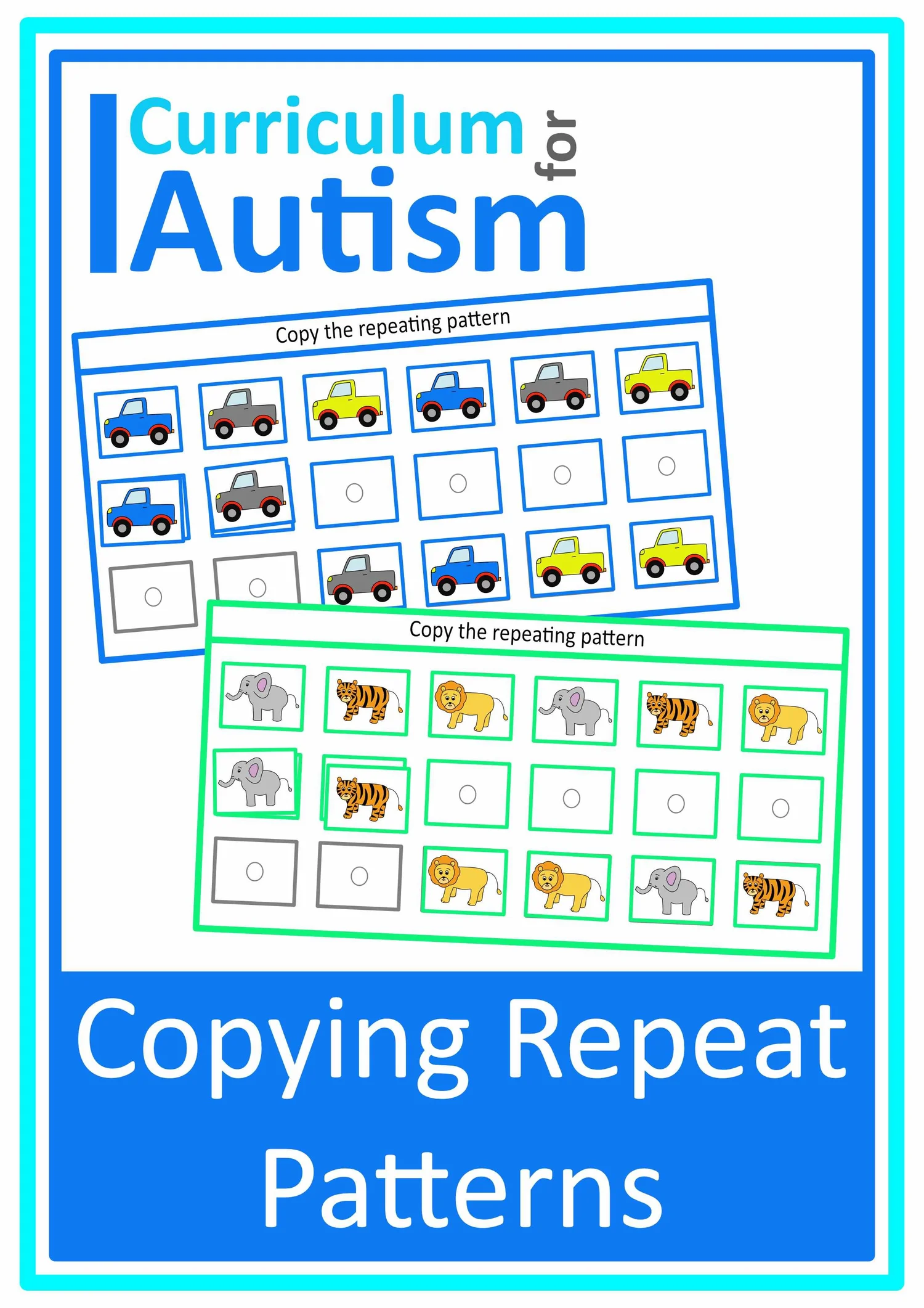 Fruit Copying Patterns Activity Autism Special Education — Curriculum ...