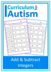 Integers Addition, Subtraction, Multiplication & Division Cards ...