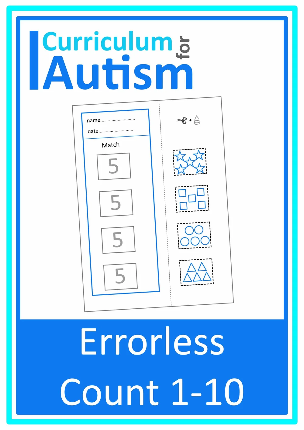 Printable Math Activities for students with autism & special education ...