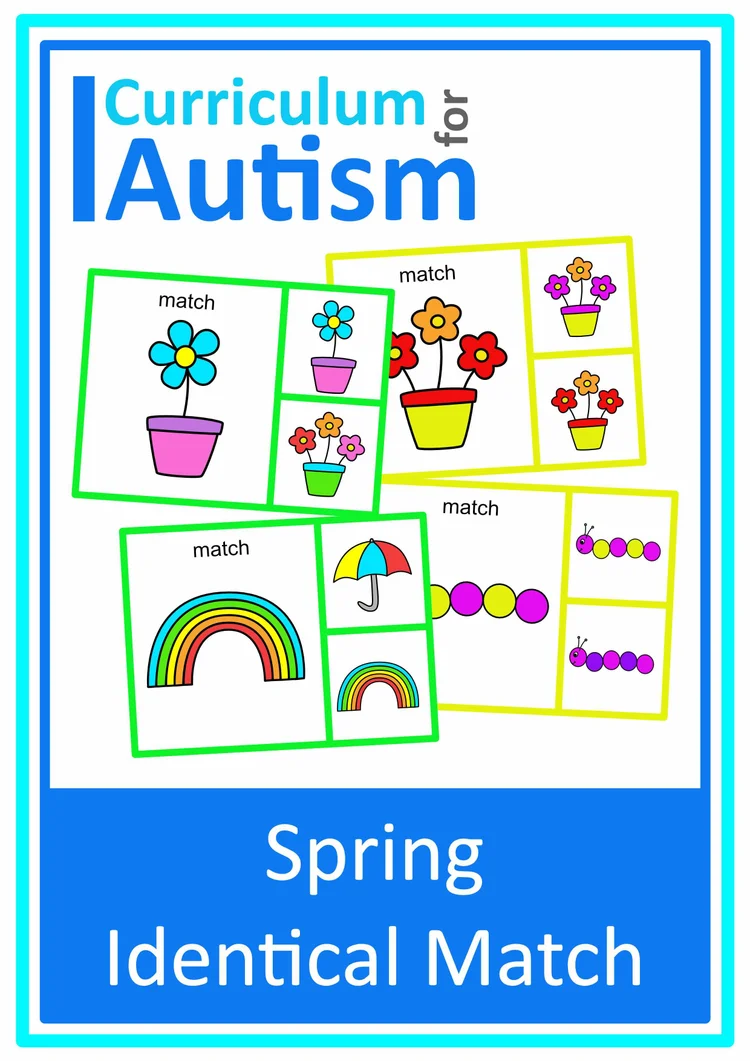 Autism Identical Picture Match Garden Theme Tasks Special Ed ...