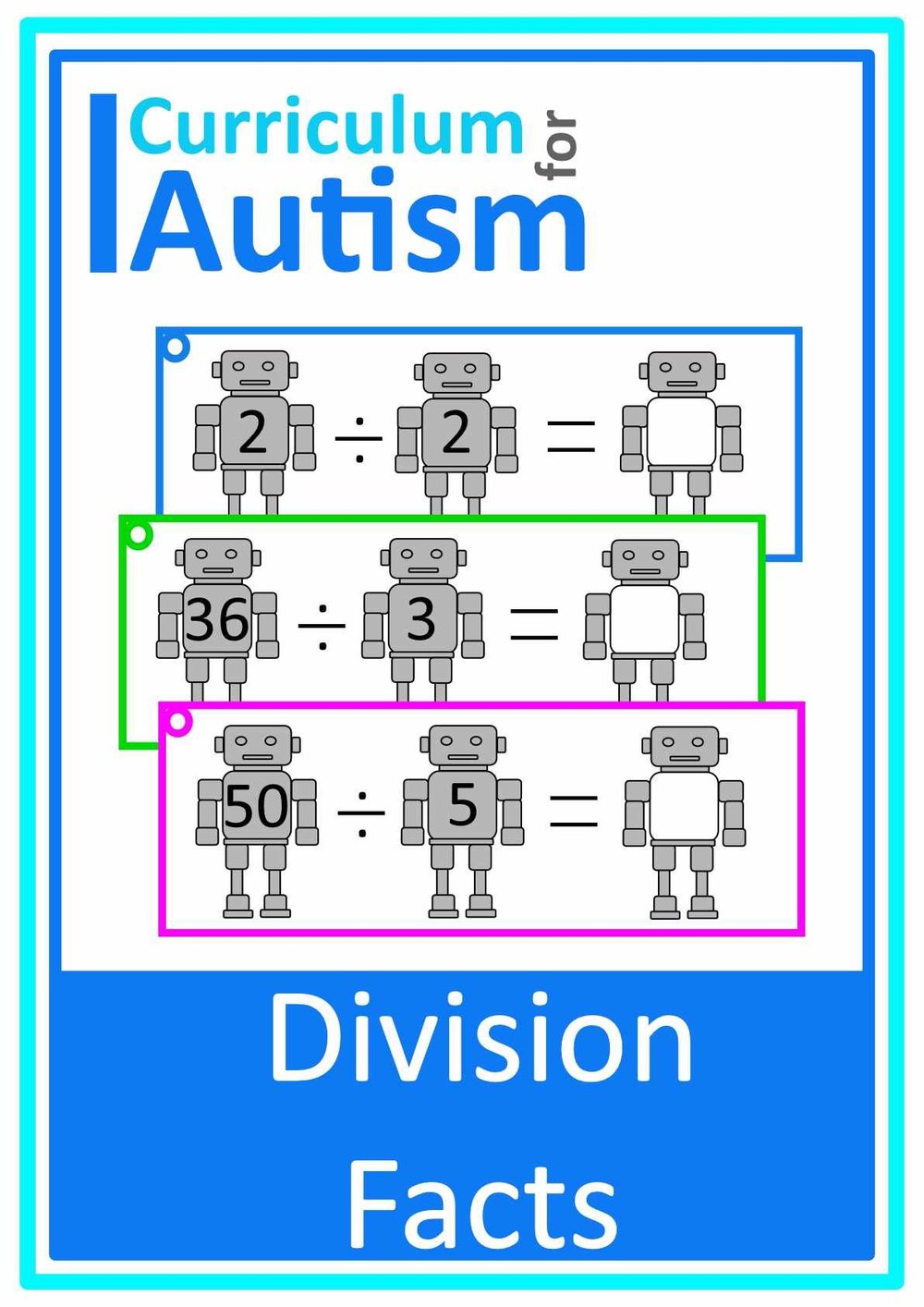 Multiply & Divide by 10 Large Print Worksheets Autism Special Education ...