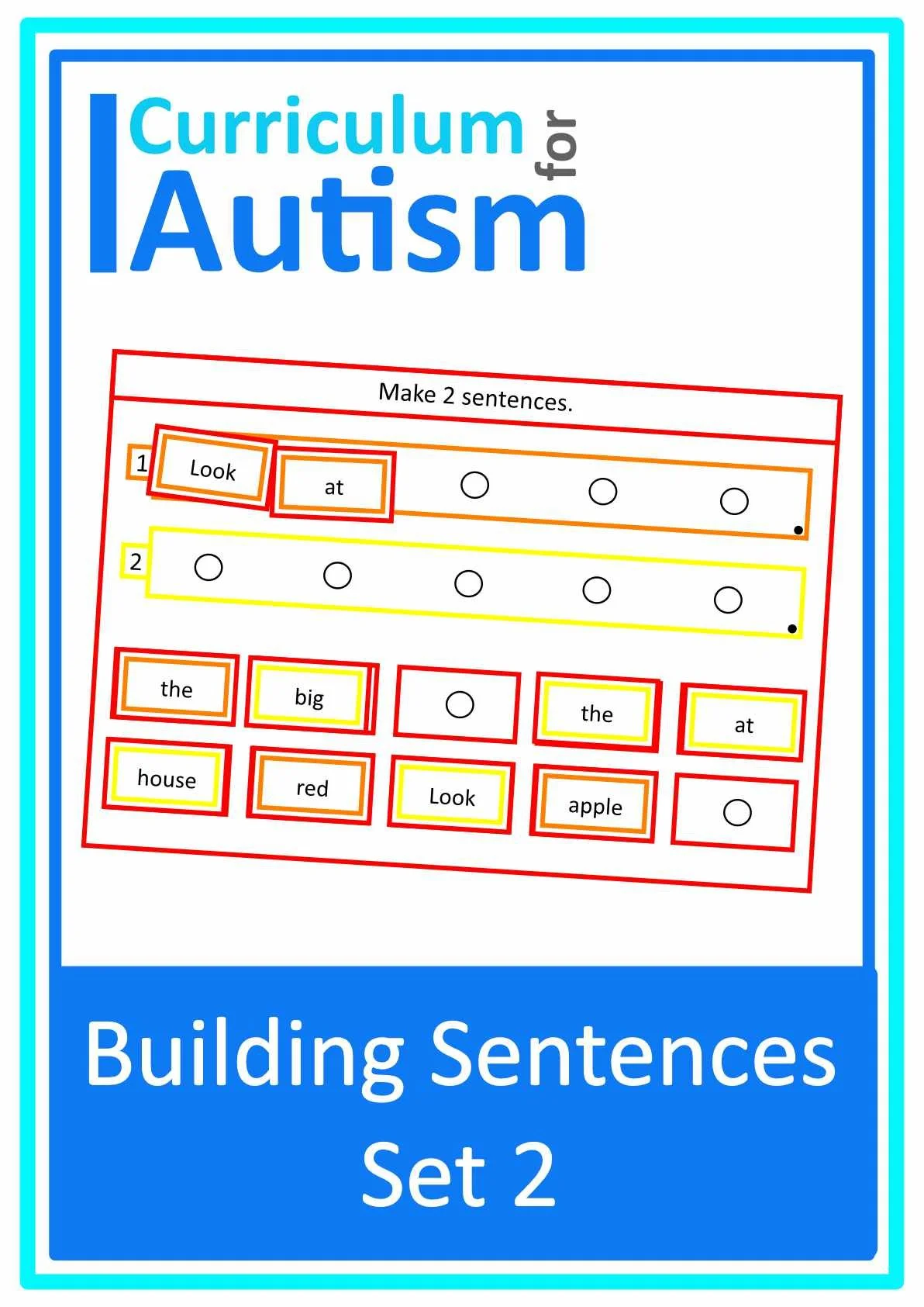 Writing Simple Sentences Ocean Worksheets Autism Special Education ...