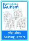 Alphabet Letter Recognition Large Print Finding Letters Worksheets ...