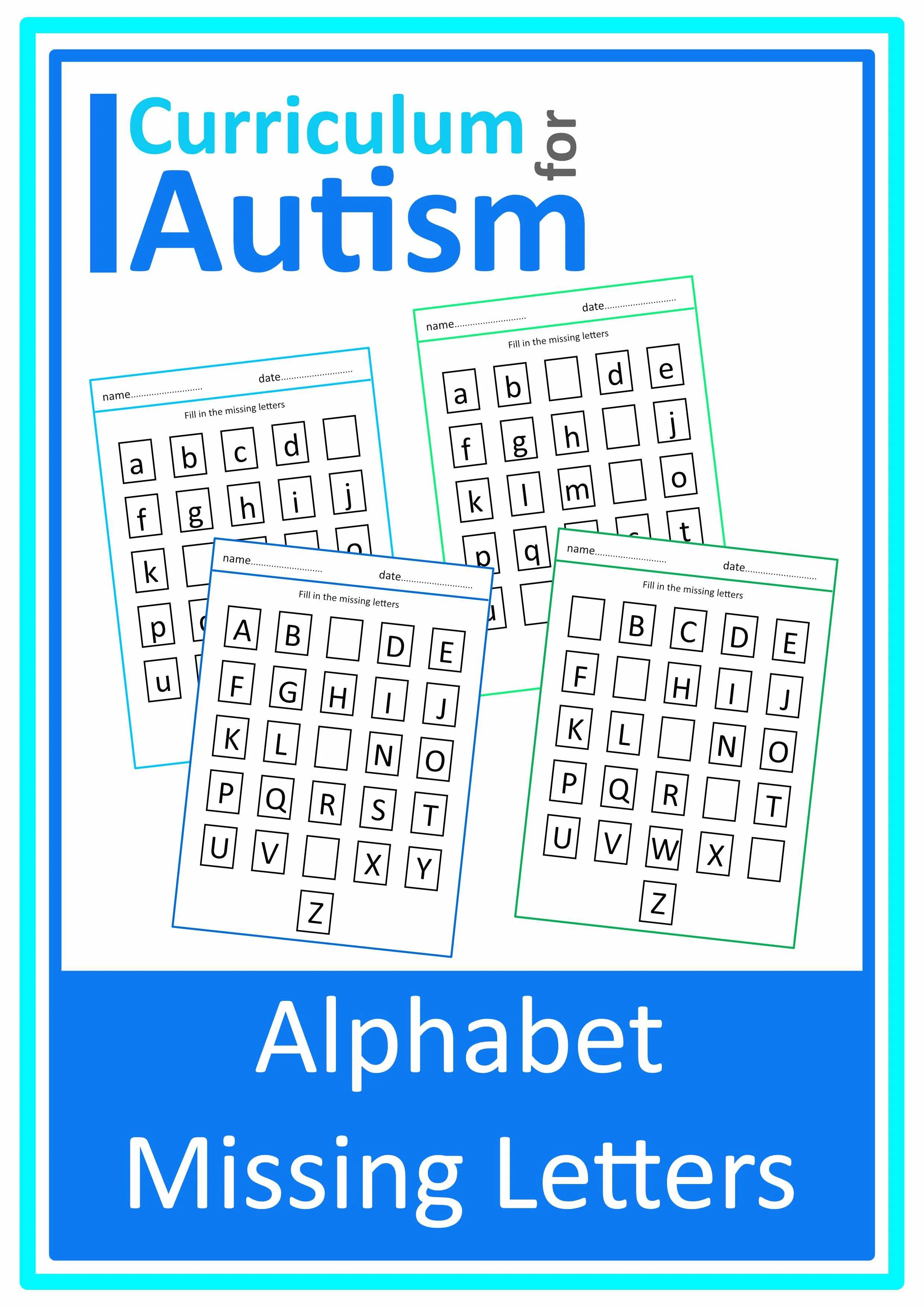 Autism Language Arts & Literacy lesson activities for special education ...