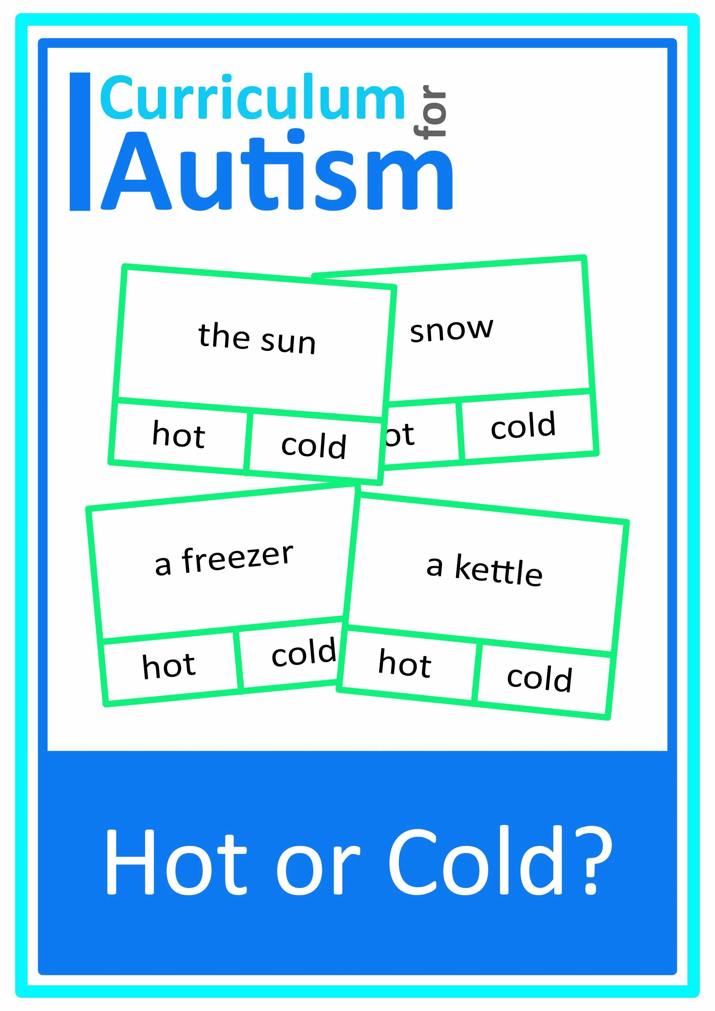Autism Speech & Language Left or Right Picture Task Cards Special ...
