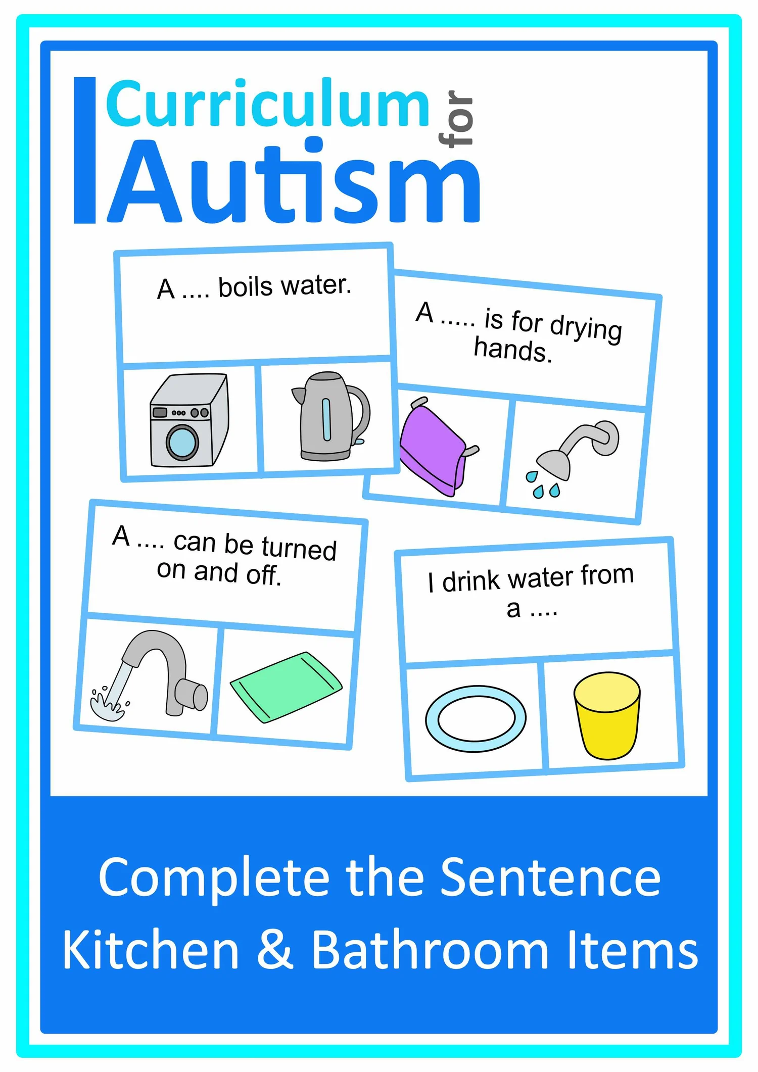 Reading & Following Directions Prepositions Mats Autism Special ...