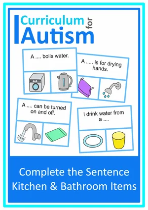 Sentence Building Mats Autism Special Education Resource Classroom ...