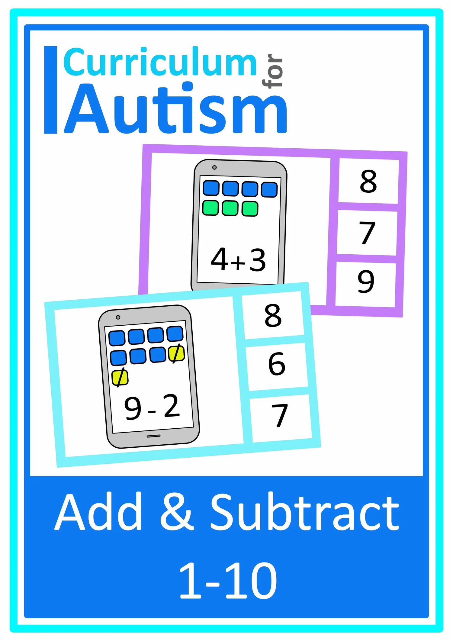 Number Line Subtract within 20 Worksheets Autism Special Education ...
