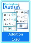 Add & Subtract Decimals Large Print Worksheets Autism Special Education ...