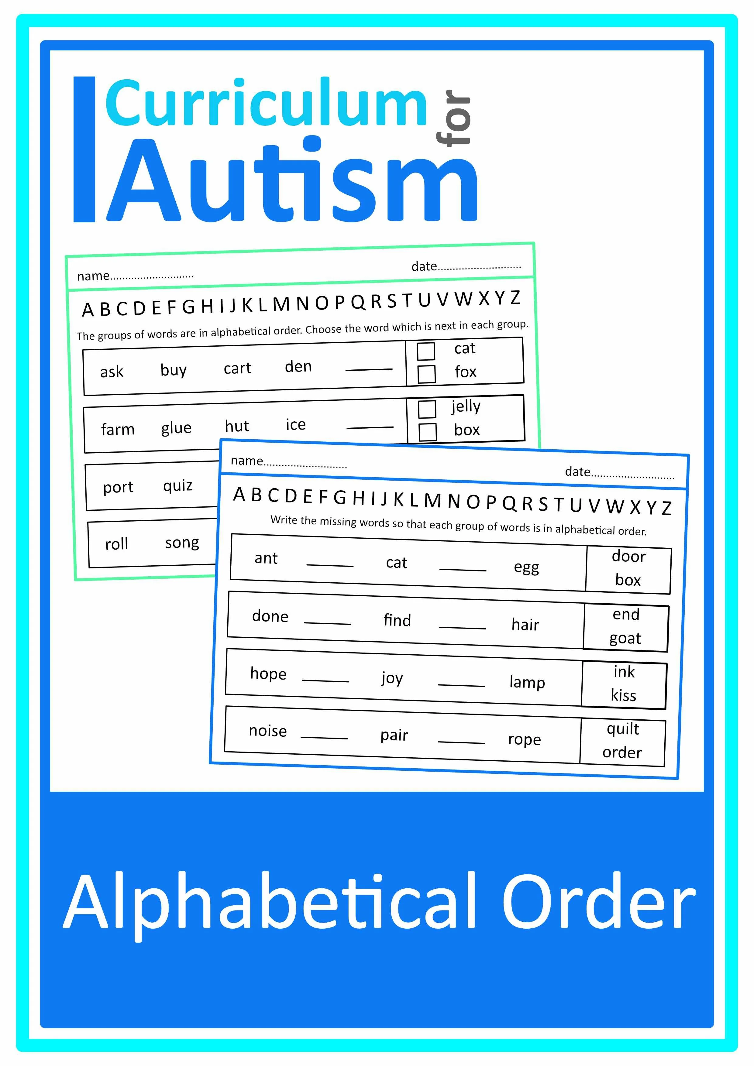 Alphabet Upper & Lower Case Letters Match Clip Cards Autism Special ...