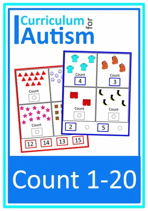 Winter Count 1-10 Activity 1-to-1 Correspondence Autism Special ...