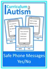 Autism Safety Skills Yes or No Cut & Paste Worksheets Special Education ...