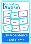 Speaking in Sentences Using Verbs Prompts Autism Special Education ...