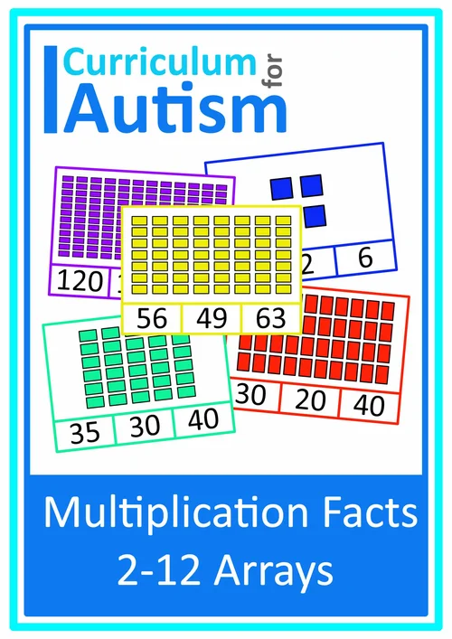 Multiplication & Division by 10 Large Print Clip Cards Autism Special ...
