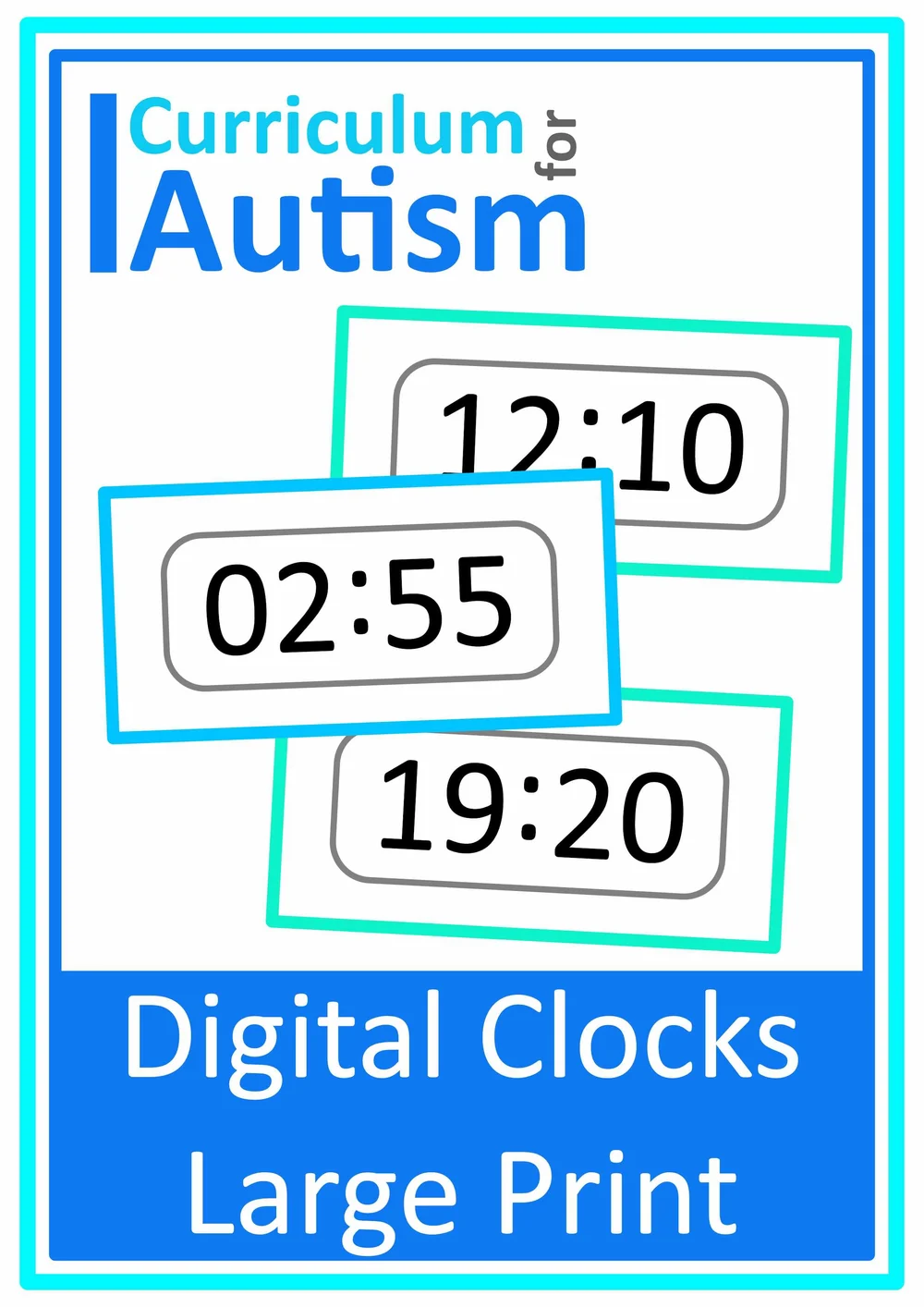 Elapsed Time Analogue & Digital Clocks Autism Special Education ...