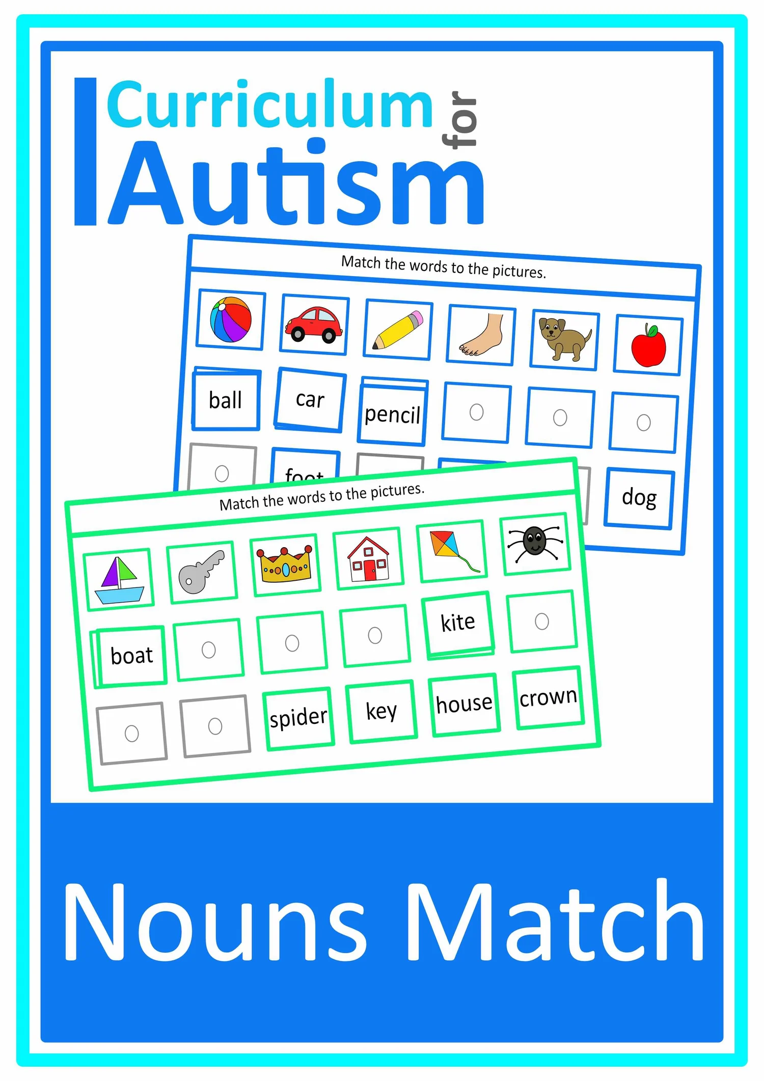 Using Homophones in Sentences Cards Autism Special Education Reading ...