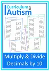 Multiplying Decimals by Whole Numbers Worksheets Autism Special ...