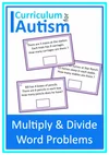Multiplication Facts Times Tables Cards Autism Special Education ...