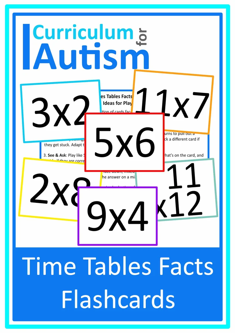Division Facts Clip Cards Autism Special Education — Curriculum For Autism